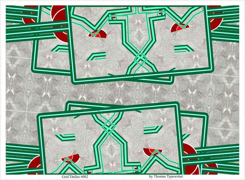 “Grid’Dulles #002” by Thomas Typewriter – a new painting – Thomas ...