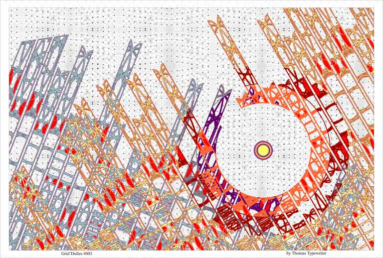 “Grid’Dulles #003” by Thomas Typewriter – a new painting – Thomas ...