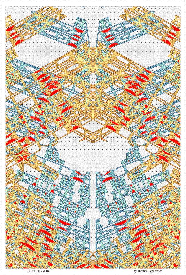 “Grid’Dulles #004” by Thomas Typewriter – a new painting – Thomas ...