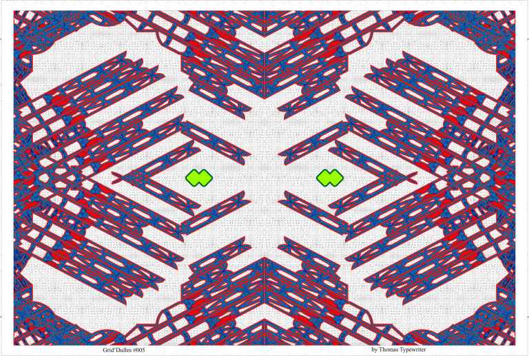 “Grid’Dulles #005” by Thomas Typewriter – a new painting – Thomas ...